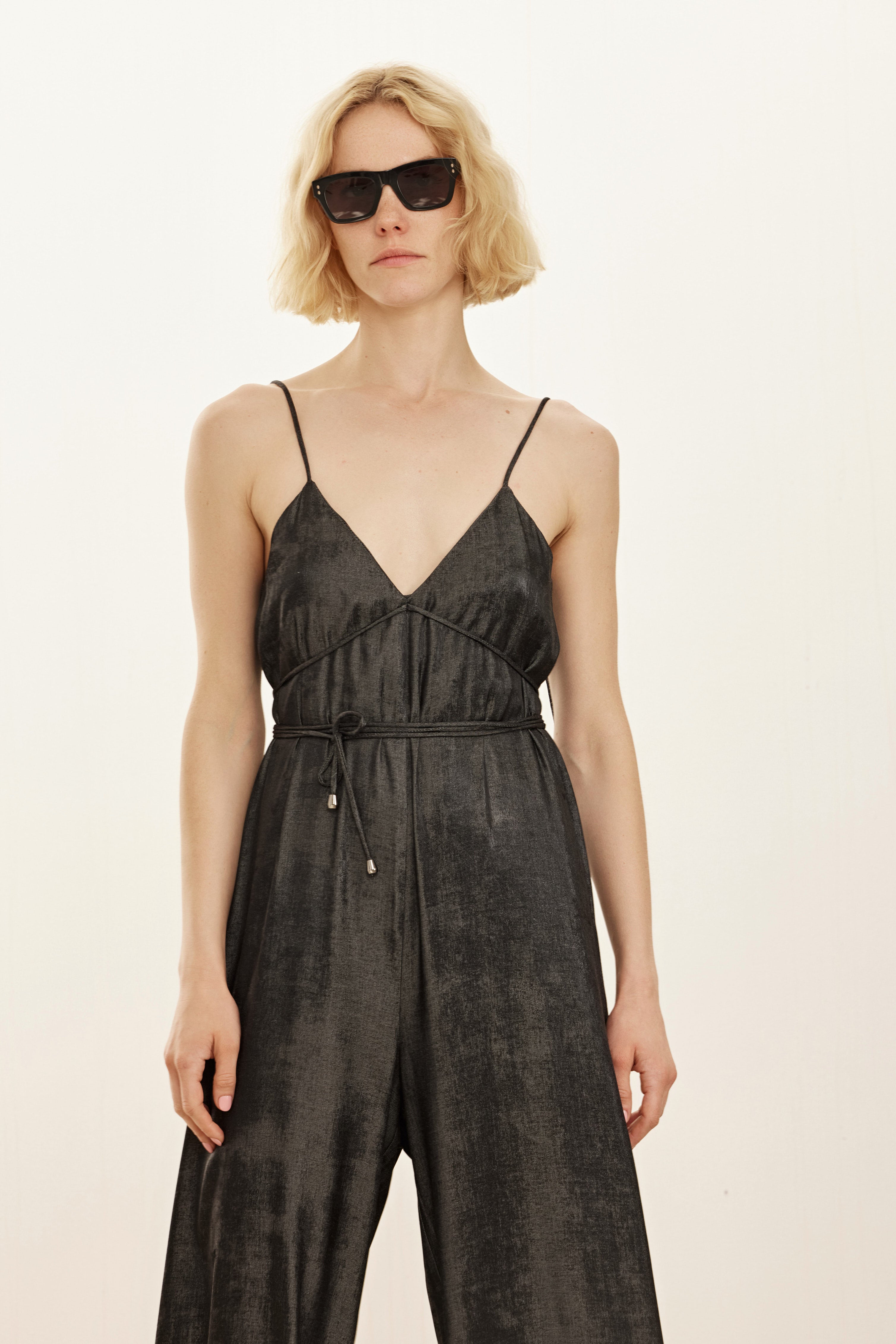 TASH JUMPSUIT BLACK JEANS – Maskit.com